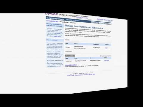 Setting Up Your Yahoo Store and Blogger - Using CNAME Record
