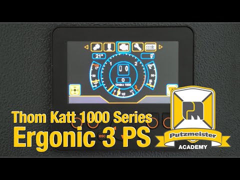 TK 1000 Series Ergonic 3 PS Screen Navigation | Quick Start Video Series | Putzmeister Academy
