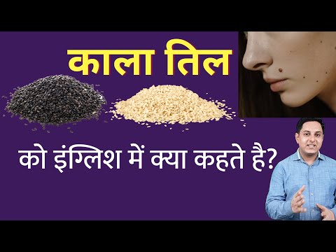 काला तिल को इंग्लिश में क्या कहते हैं ? black til ko English mein kya kahate hain | Spoken English