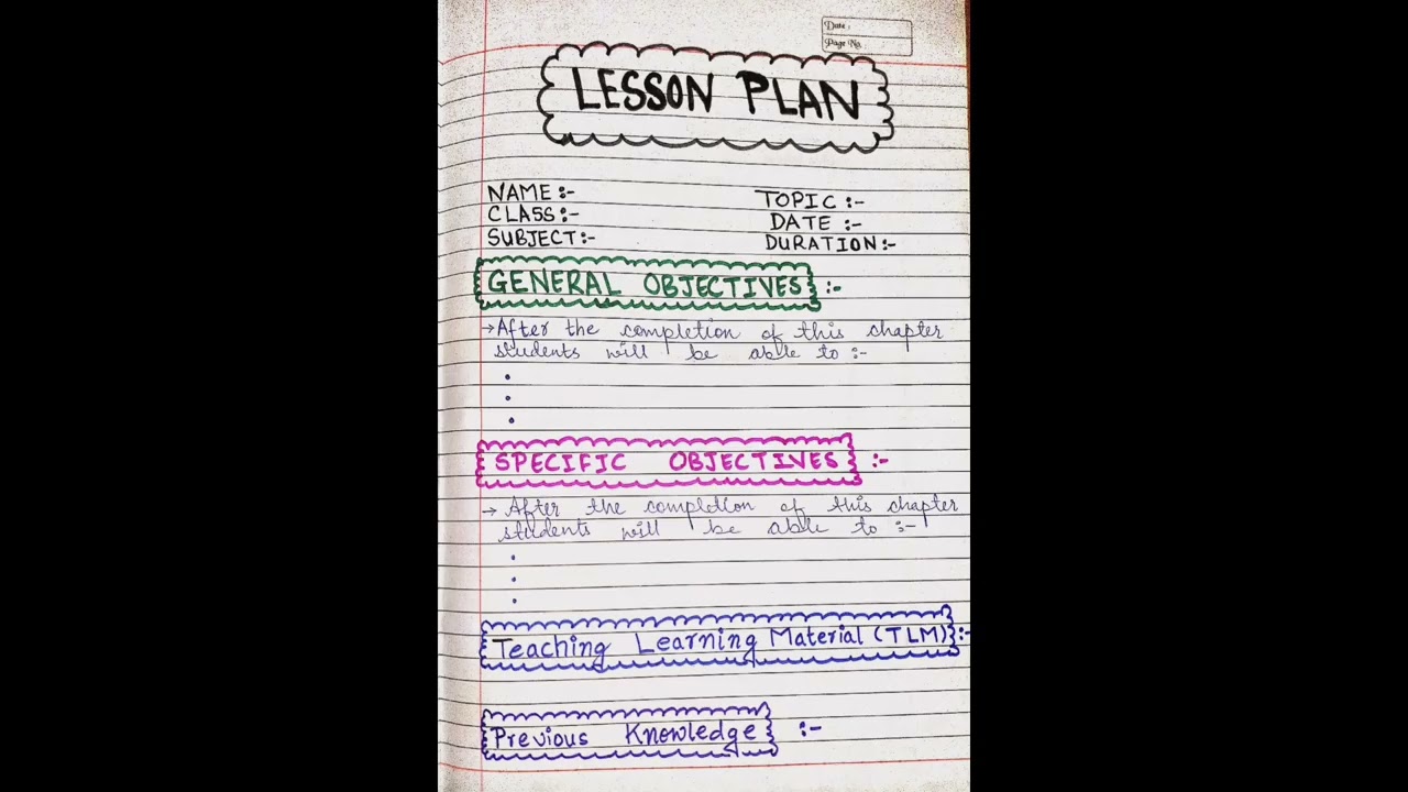 Lesson plan easy format@NARGIS : KNOWTECH
