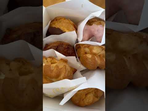 Cream Puffs on another level. You’ve never had a real cream puff until you’ve gone to Beard Papa’s!