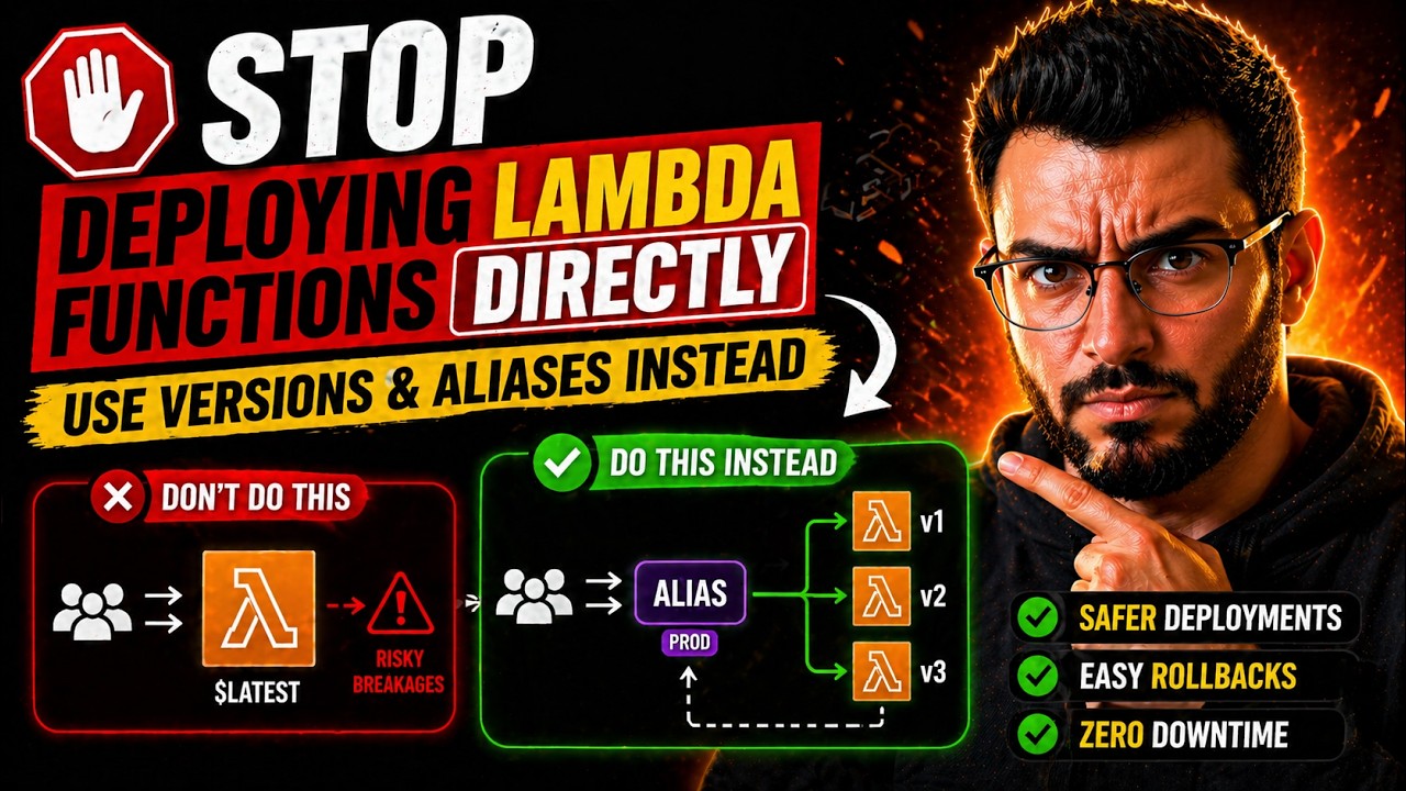 Stop Deploying Lambda Functions Directly — Use Versions & Aliases Instead
