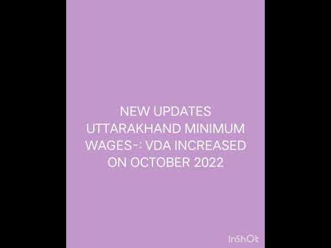 VDA INCREASED MINIMUM WAGES OCTOBER 2022 DELHI UTTARAKHAND AND UTTARPRADESH CHECK OUT ON PORTAL