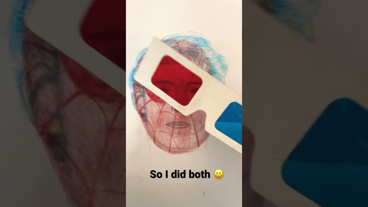 I TRIED 3D GLASSES ART FOR THE FIRST TIME 😱👍😍