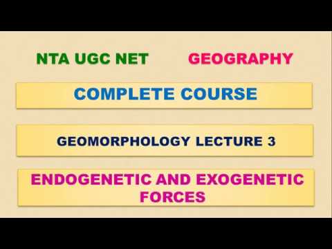 Endogeic and Exogeic Forces Video Lecture - Crash Course for UGC NET ...