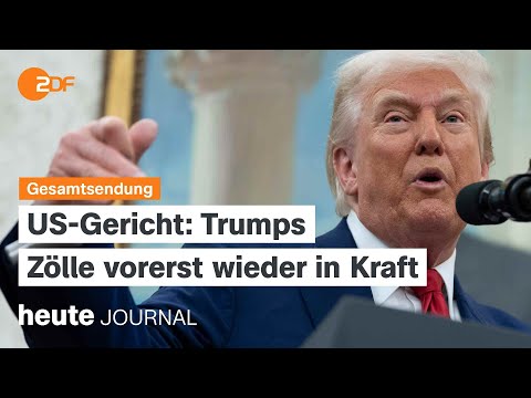 heute journal vom 29.05.2025 Flutgefahr in der Schweiz, Zölle wieder in Kraft