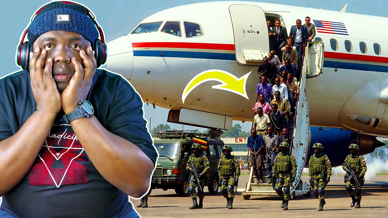 Breaking News: 12 Chained Deportees Arrive at Entebbe Airport from USA. Ugandans Shocked by Events