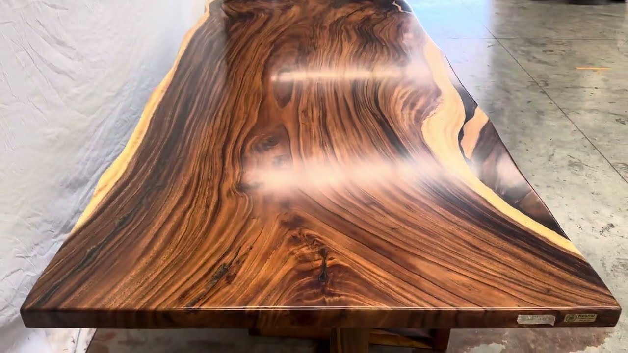 NTS001757 (2900-1110-50) - Live Edge Dining Table - Natural Timber Stone