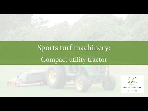 Sports turf machinery: Compact utility tractor