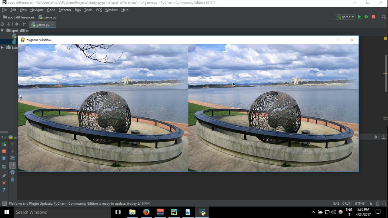 Working with images - part 6 pygame python 3