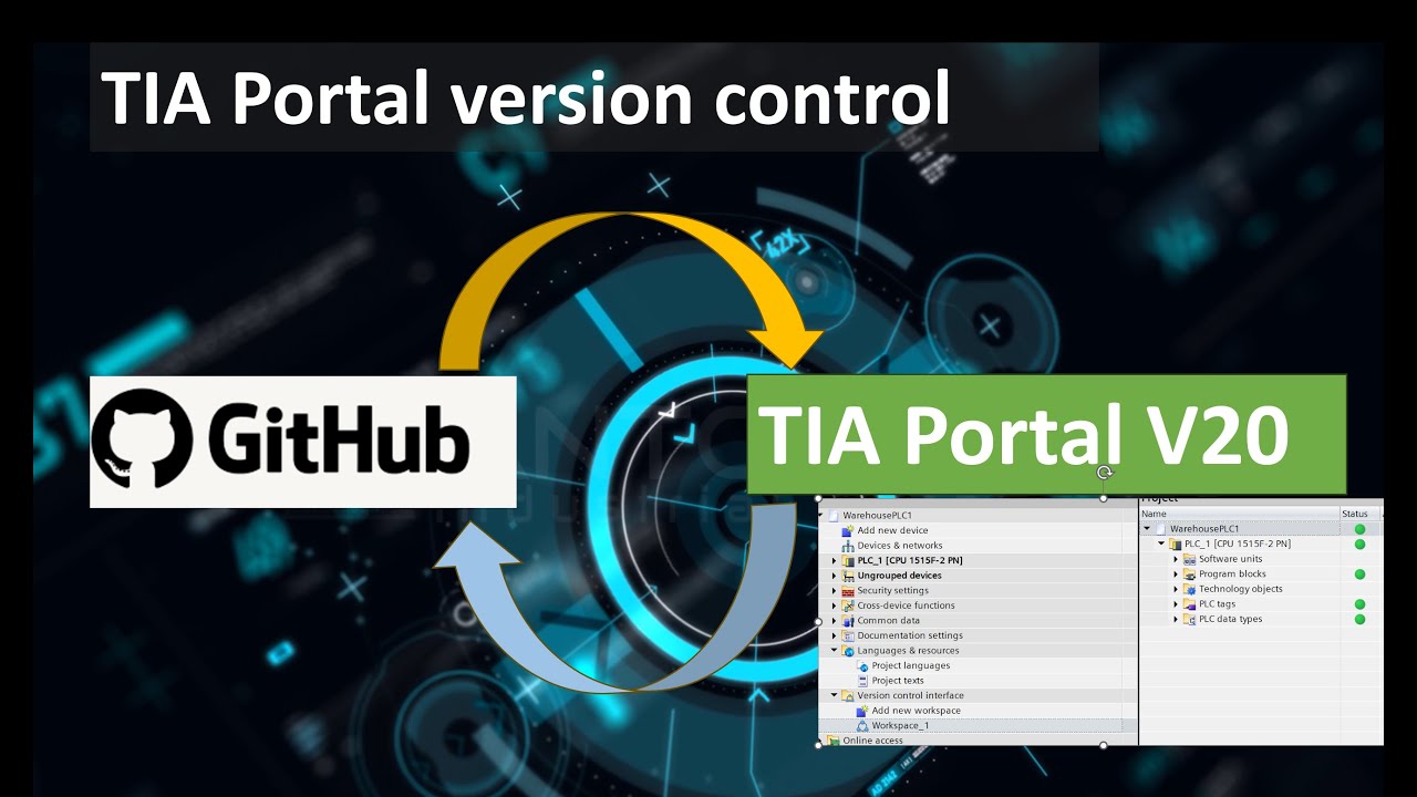 TIA Portal version control using GitHub