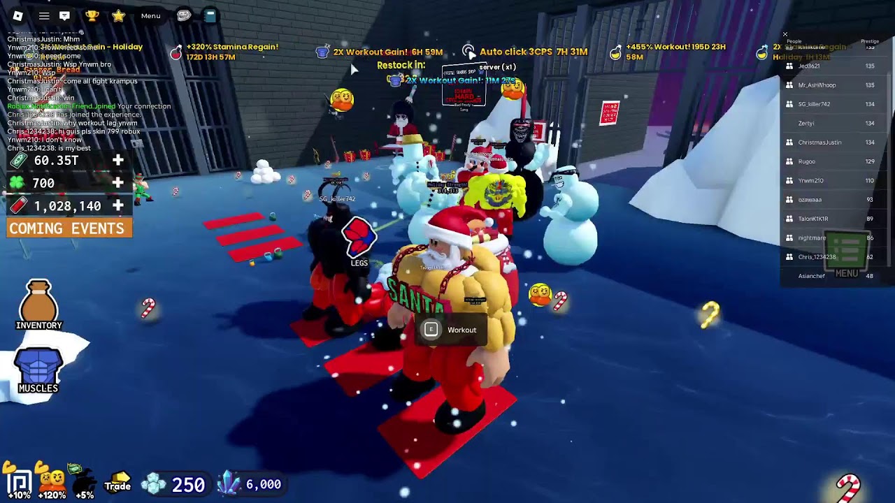 Prison Pump Christmas Event outside short stream.