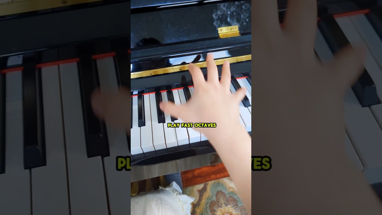 Proper fast octave technique #piano #pianoteacher #pianolessons
