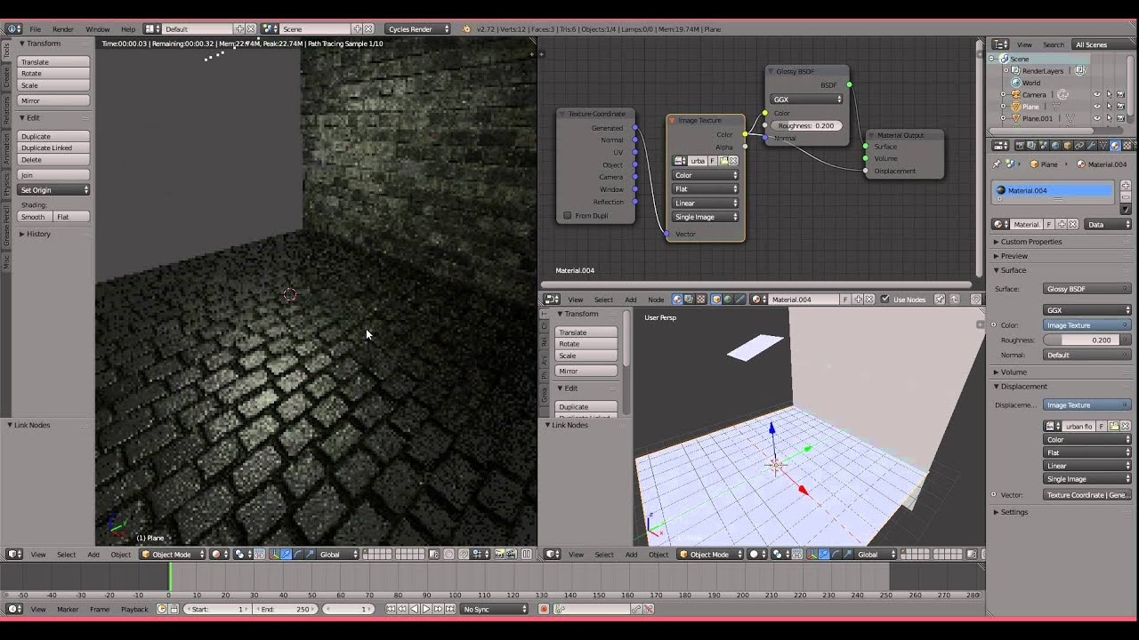 basic texturing in blender cycles using the node editor part 2