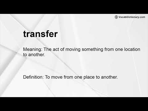 transfer Meaning