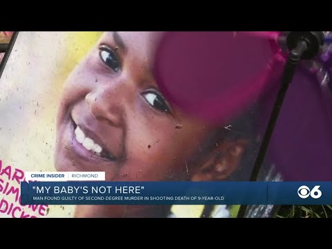 Man found guilty of 2nd degree murder in shooting death of 9- year old