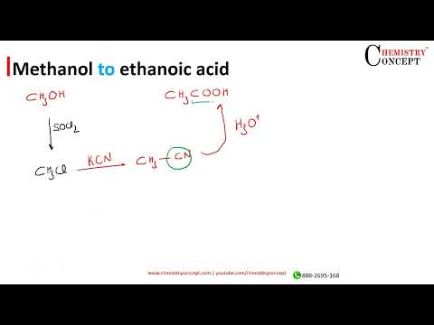 Methanol to Ethanoic acid | Conversion of Organic Chemistry