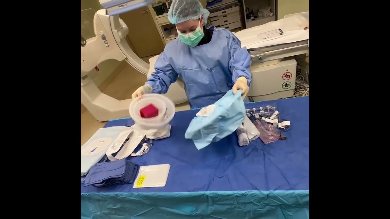 Setting up a Cath Lab Table