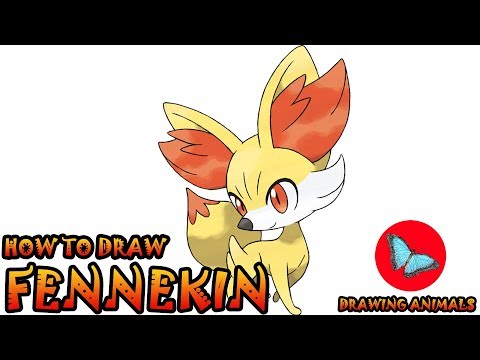How To Draw Fennekin Pokemon | Drawing Animals