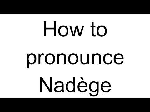How to Pronounce Nadège (French)