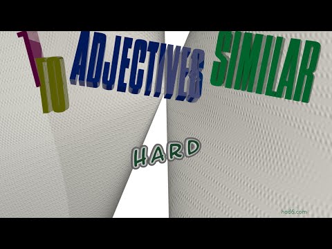 hard - 15 adjectives which are synonym to hard (sentence examples)