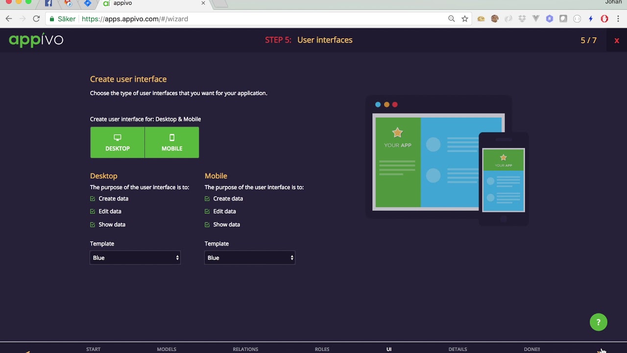 Creating an application using the AppWizard