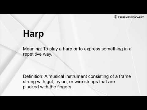 Harp Meaning