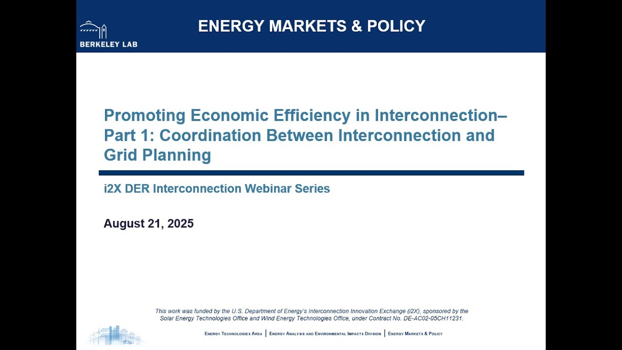 Promoting Economic Efficiency in Interconnection–Part 1