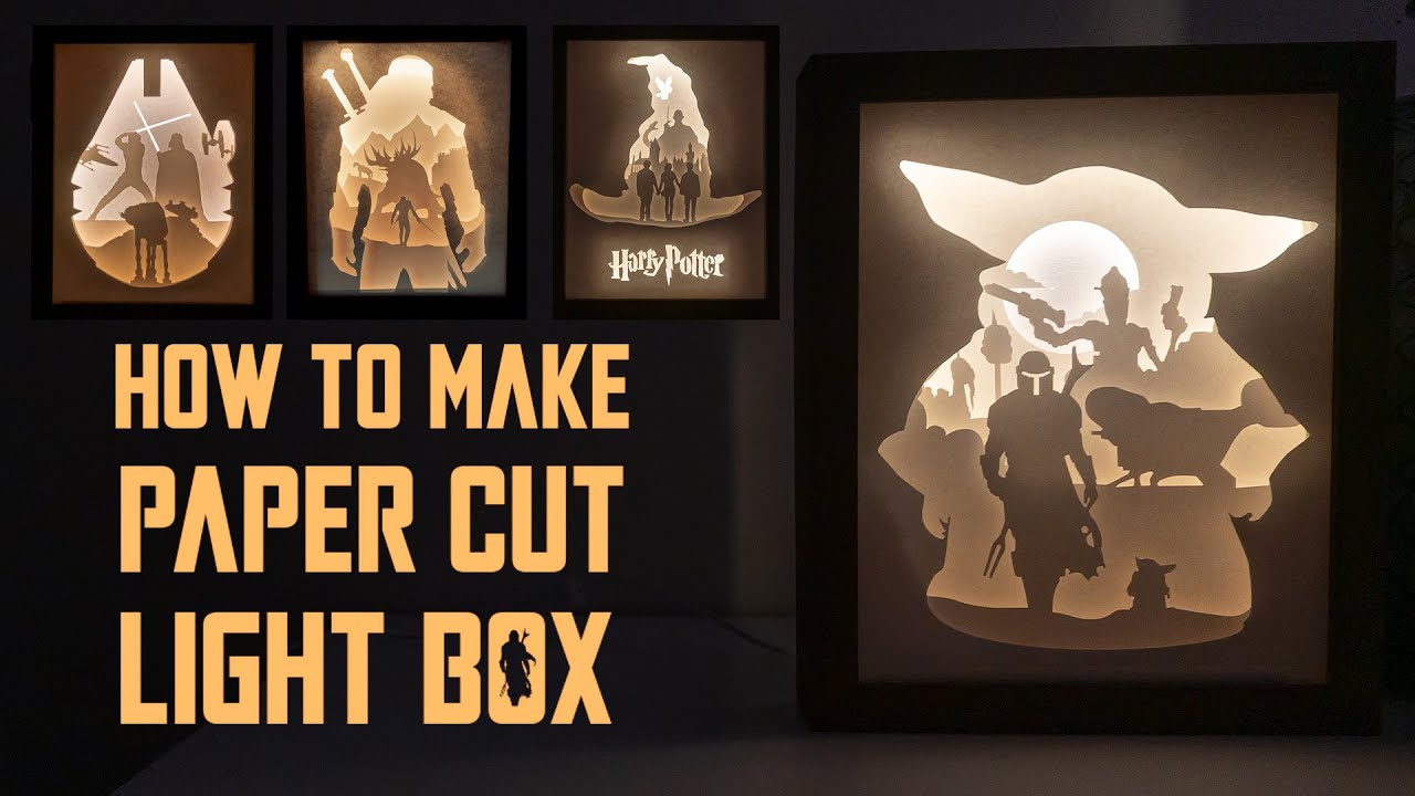 How to Make a Paper-cut Light Box | DIY Tutorial | The Mandalorian
