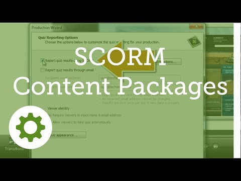 Camtasia Studio 8.1: SCORM Content Packages