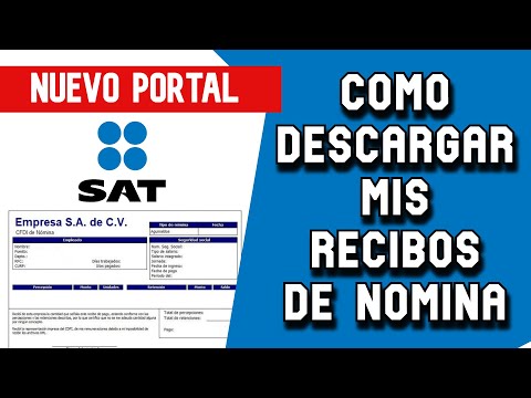 How to Download My Payroll Receipts │SAT│NEW PORTAL