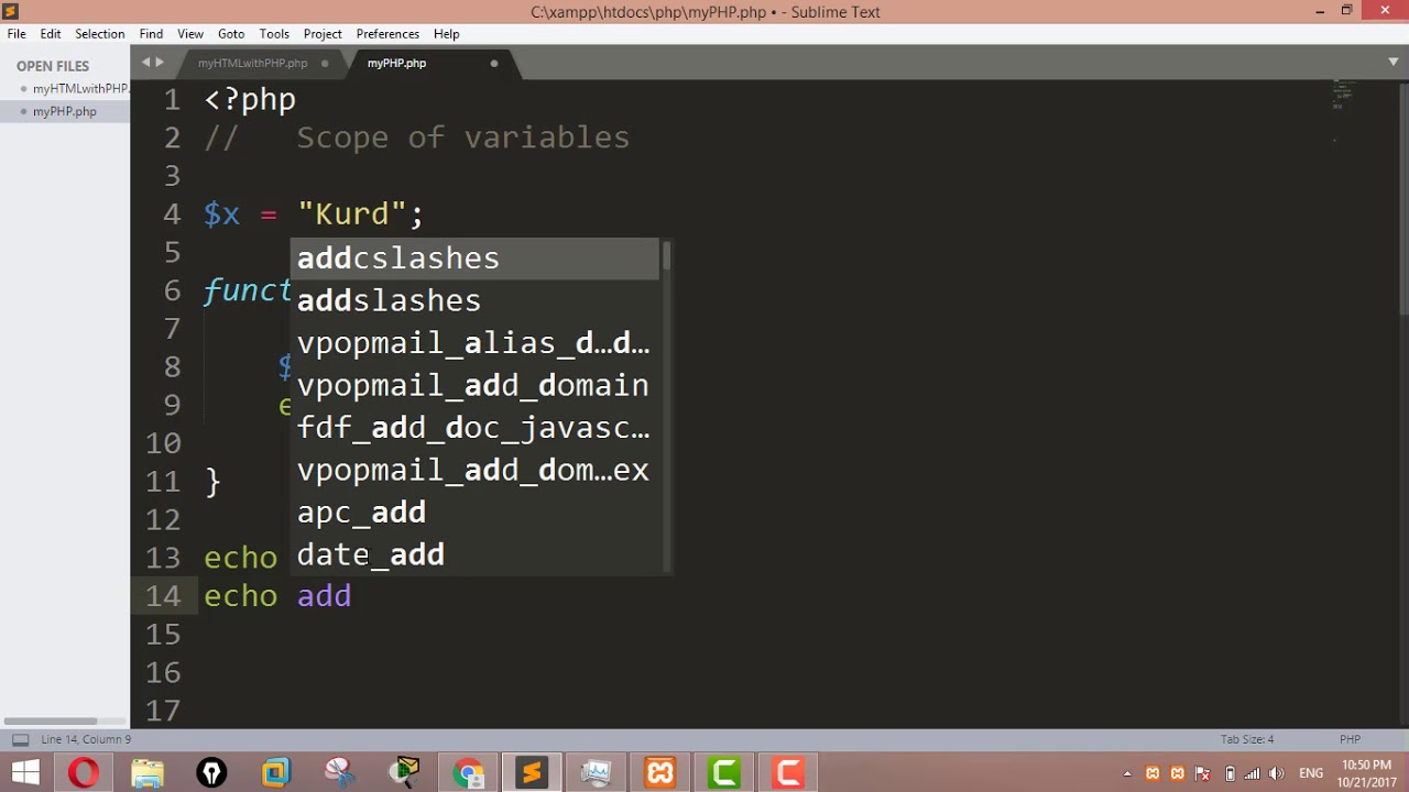 PHP Tutorials for Beginners 41 - Variable scope in PHP