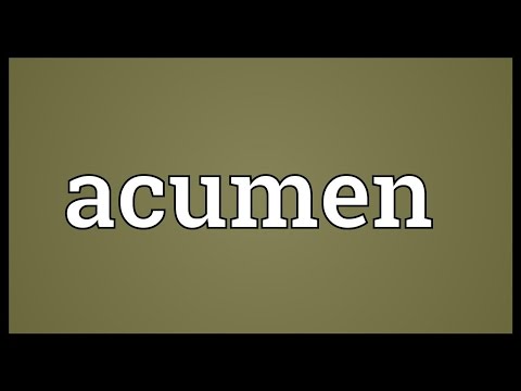 Acumen Meaning