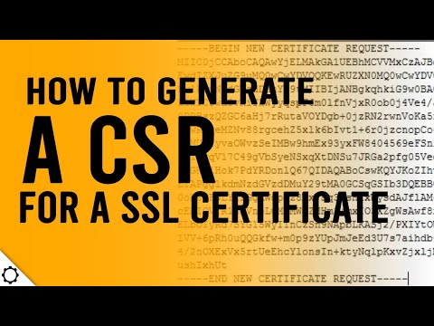 How to Generate a Certificate Signing Request (CSR) for a SSL Certificate