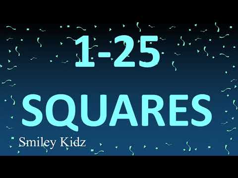 Class 8 Maths | Squares and Square roots | 1-25 Squares | @SmileyKidz5
