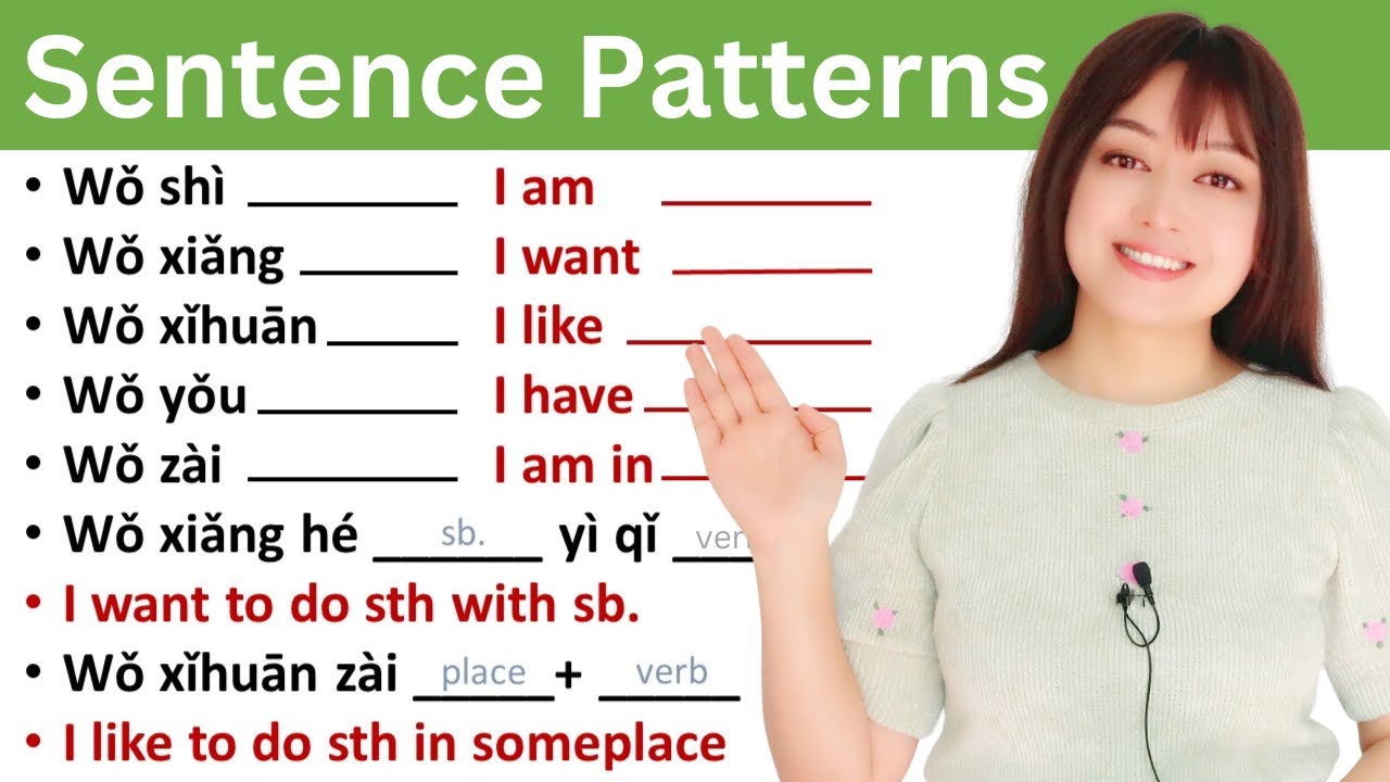 Basic Chinese sentence Patterns/Formulas you can use to form your own ...
