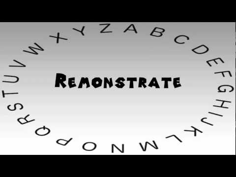 How to Say or Pronounce Remonstrate