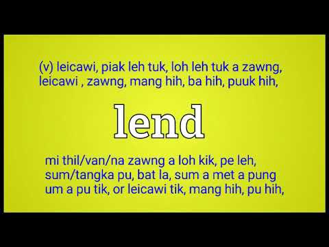 lend meaning in English Ngawn