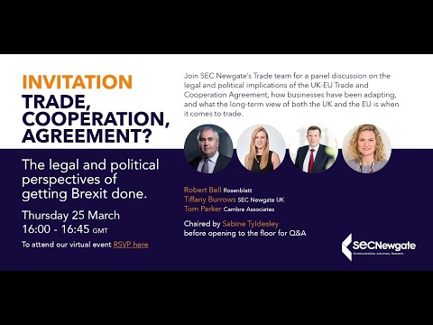 SEC Newgate Webinar: Trade, Cooperation, Agreement?