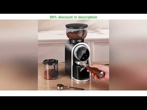 Latest Products You Must Know! Italian Coffee Bean Grinder Adjustable Coarseness Smart Screen El