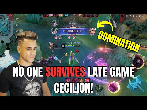 THE POWER OF LATE GAME CECILION! | Cecilion Insane Ranked Gameplay - Mobile Legends