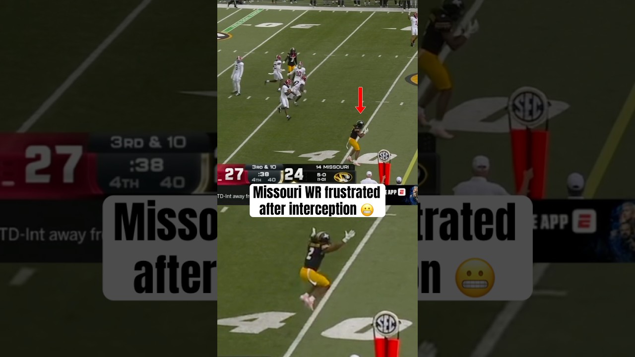 Mizzou WR knew he was open on final drive 👀