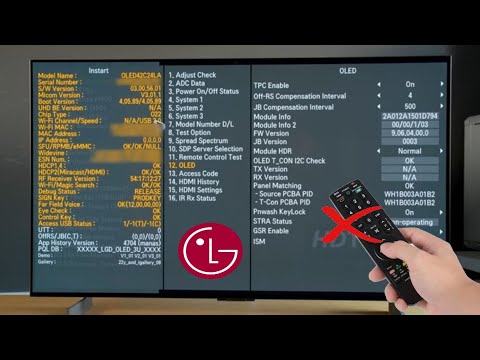 No Remote? No Problem! Accessing LG TV Service Menu Without Remote Control