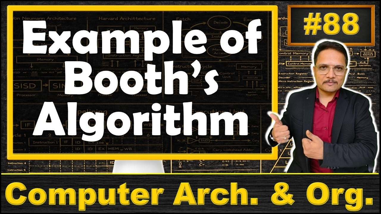 Booth's Algorithm Example: Basics, Steps, and Solved Problem - 1 | COA