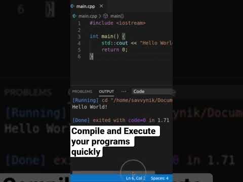 Execute your C, C++, Python and more programs from VSCode