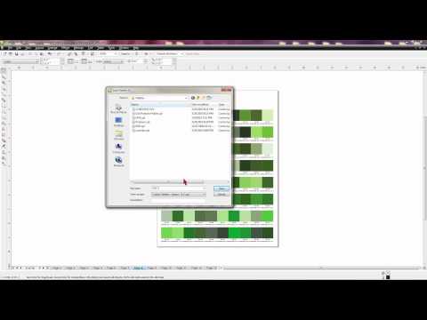 Saving the Pantone Goe Color Palette in CorelDraw X4 -