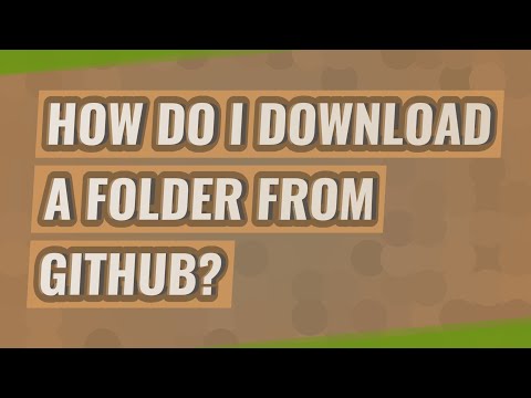 How do I download a folder from GitHub?