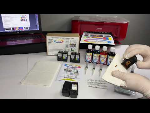 Kit De Recarga Para Cartuchos Canon Pg-140 Pg-140XL Cl-141 Cl-141XL