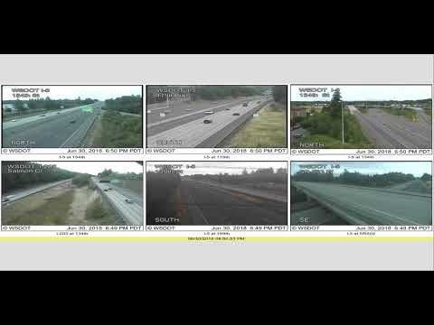 Counting Crows and Live 2018 WSDOT Traffic Cameras