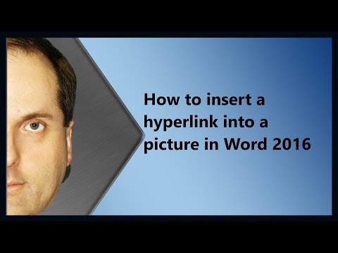 How to insert a hyperlink into a picture in Word 2016